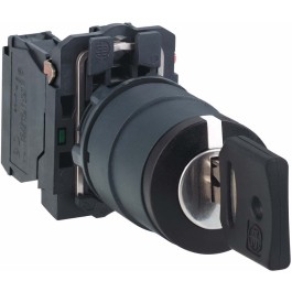 Schneider XB5AG41 Schlüsselschalter, Harmony XB5, Kunststoff, schwarz ...