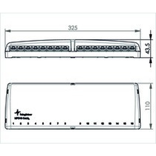 Telegärtner 100007004 Mini-Verteiler TH35/AP MPD16-HS K Cat.6A | online ...