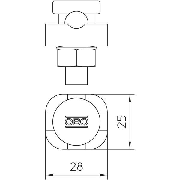 OBO Bettermann 5304105 Verbinder 1teilig,Form A 5001 DIN-FT | online kaufen